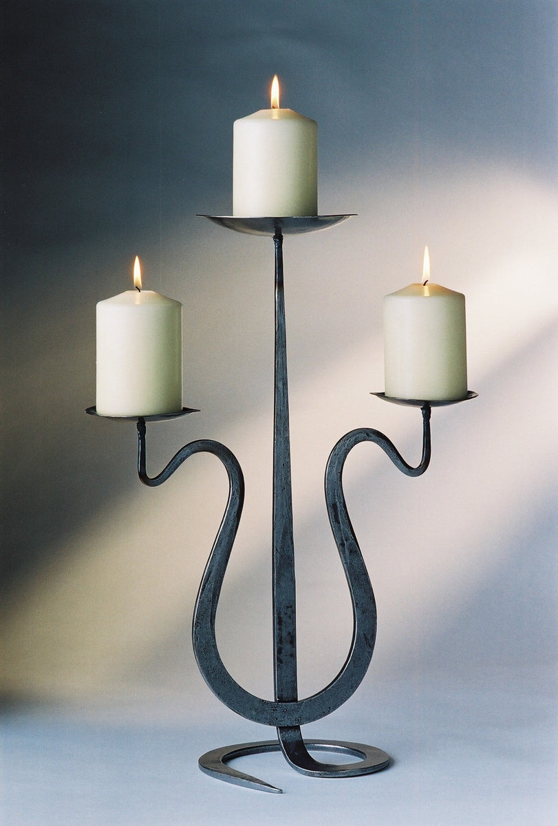 Pictish Triple Candlestick – Belltrees Forge